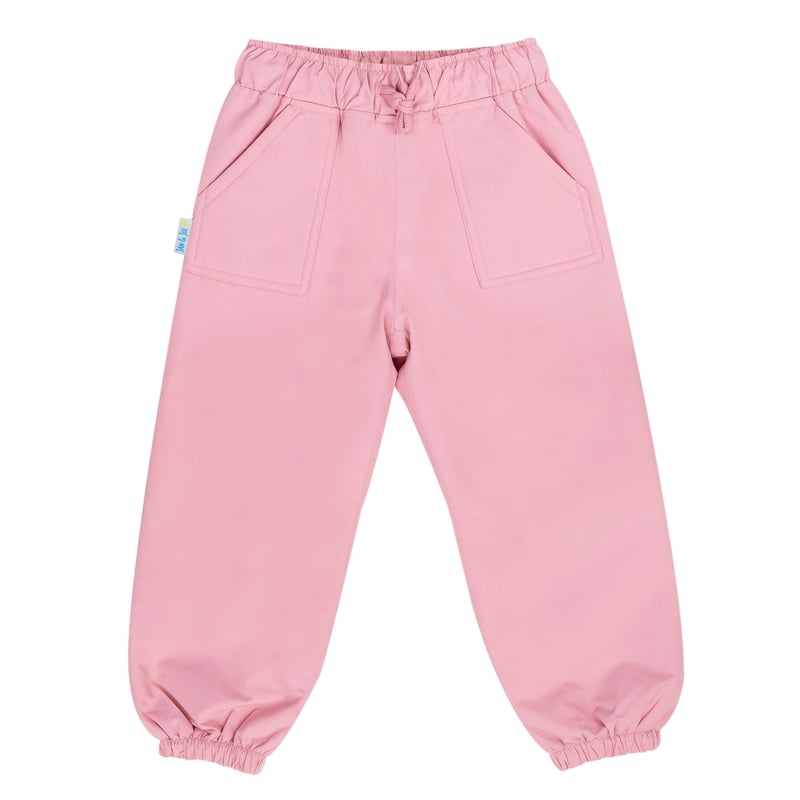 Kids Single Layer Rain Pants | Dusty Pink Waterproof | Jan & Jul