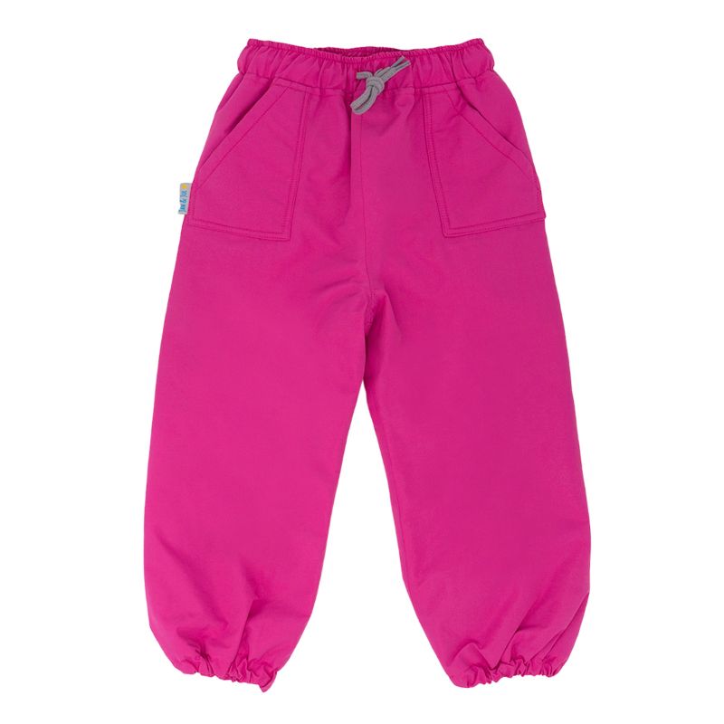 Kids Single Layer Rain Pants | Hot Pink Waterproof | Jan & Jul