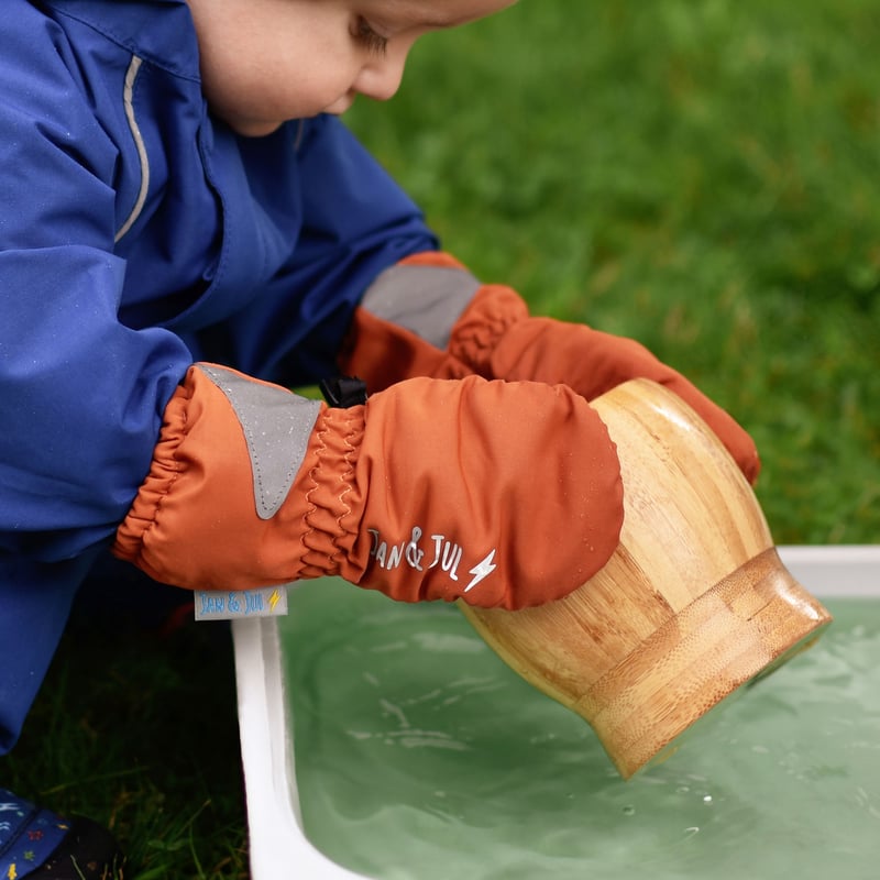 Kids Rain Mittens | Terracotta for Babies | Jan & Jul