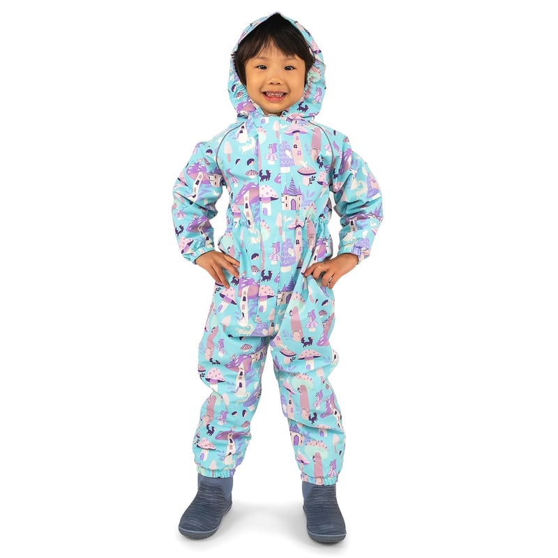 Kids Fleece Lined Rain Suits | Enchanted Waterproof | Jan & Jul
