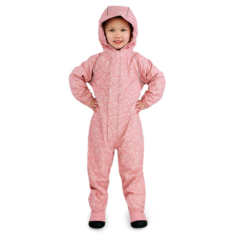 Kids Fleece Lined Rain Suits | Prairie Flowers Waterproof | Jan & Jul