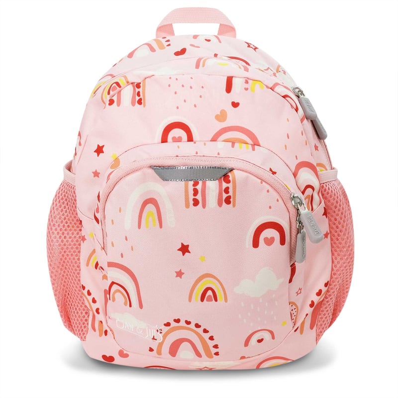 Kids Mini Backpacks | Pink Rainbow for Toddlers | Jan & Jul