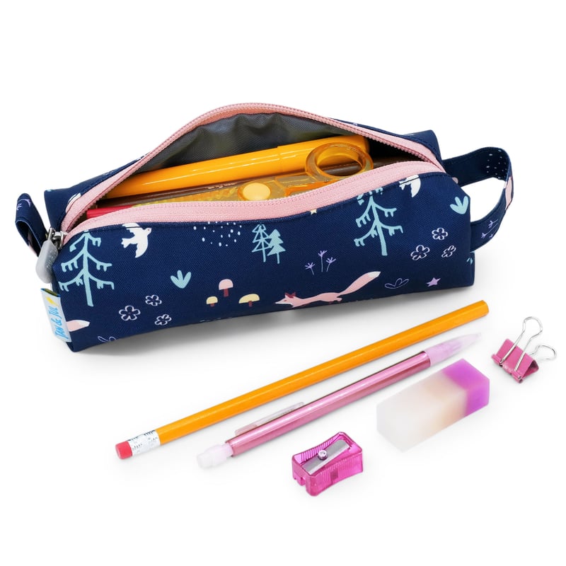 Kids Pencil Case | Navy Forest for Boys and Girls | Jan & Jul