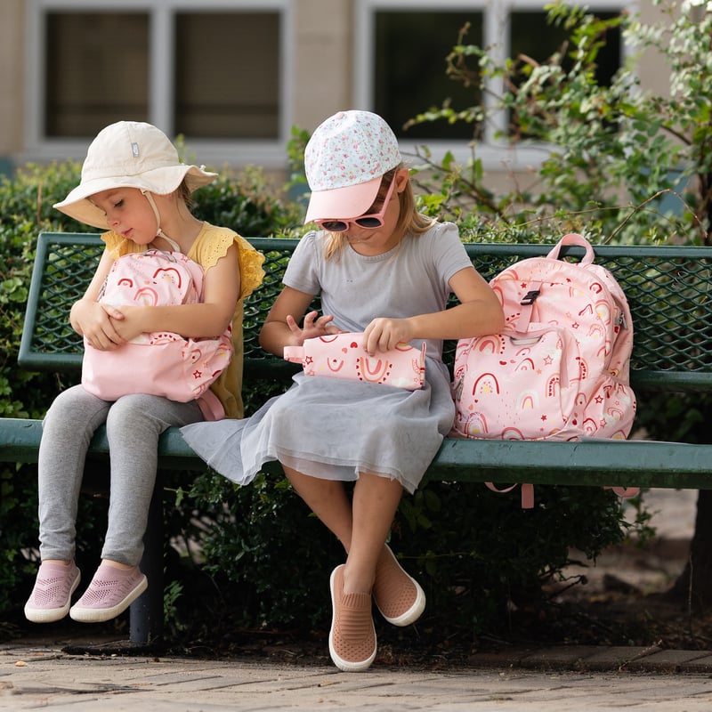 Kids Pencil Case | Pink Rainbow for Boys and Girls | Jan & Jul