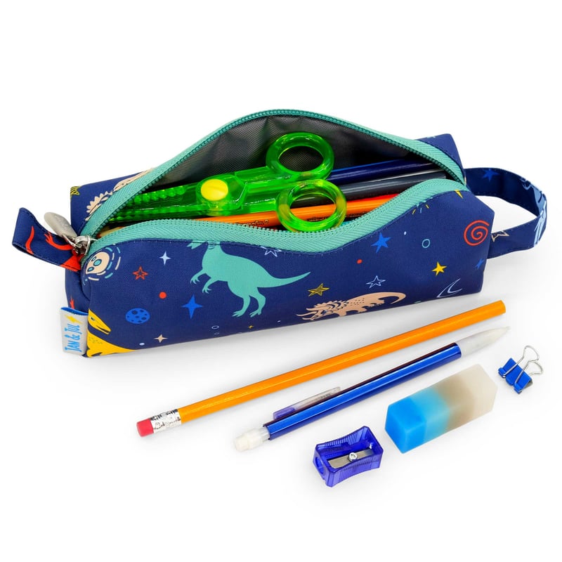 Kids Pencil Case | Space Dinos for Boys and Girls | Jan & Jul