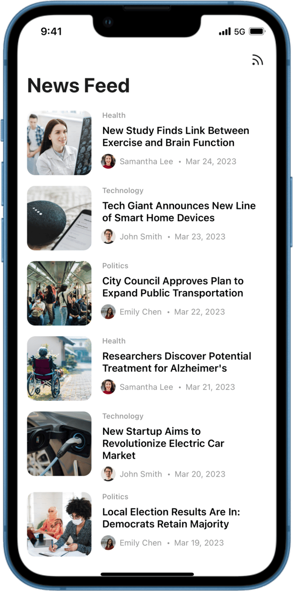 Card Lists - React Native Components by WithFrame