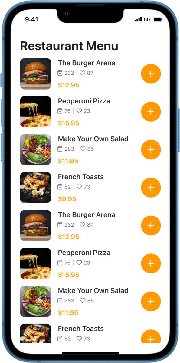 Stacked Lists - React Native Components by WithFrame