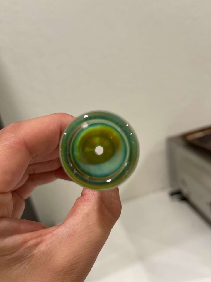 Green/White Mobius slide | Shop Mobius on GlassPass