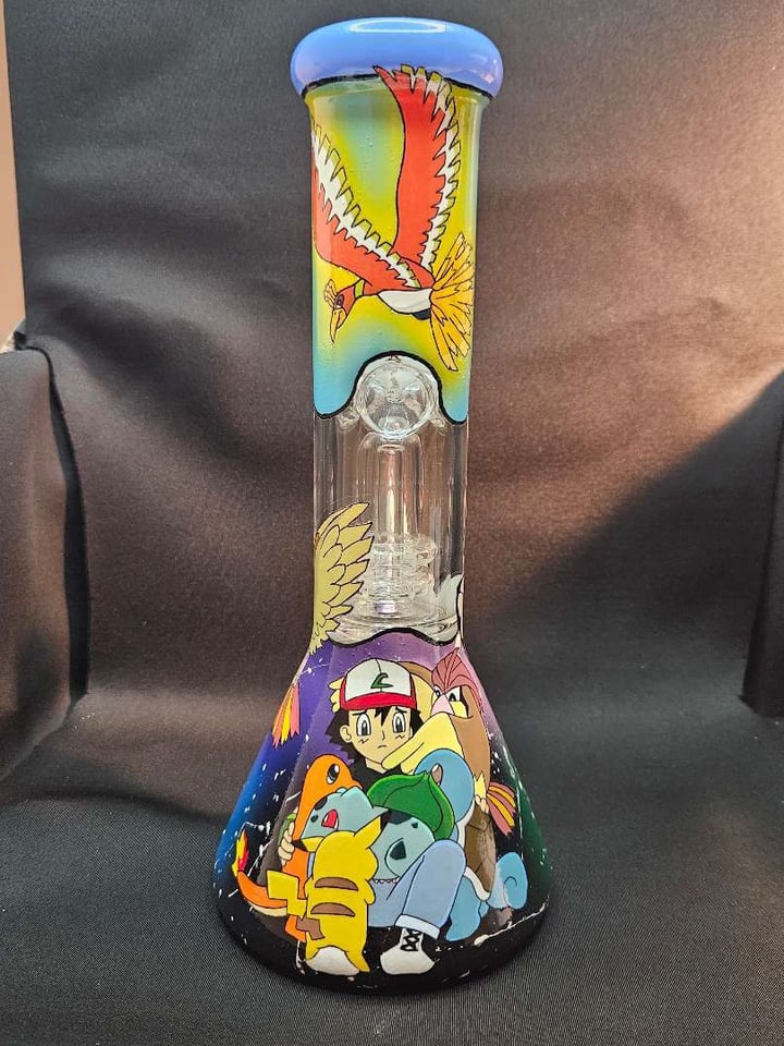 Custom Pokémon Bong -... | Shop Straight Tubes on GlassPass