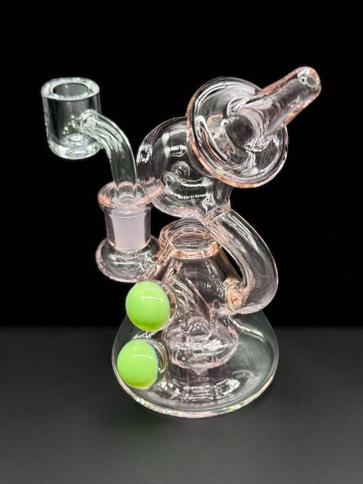 Alpha Glass 5” Pink Dab Rig... | Shop Dab Rigs on GlassPass