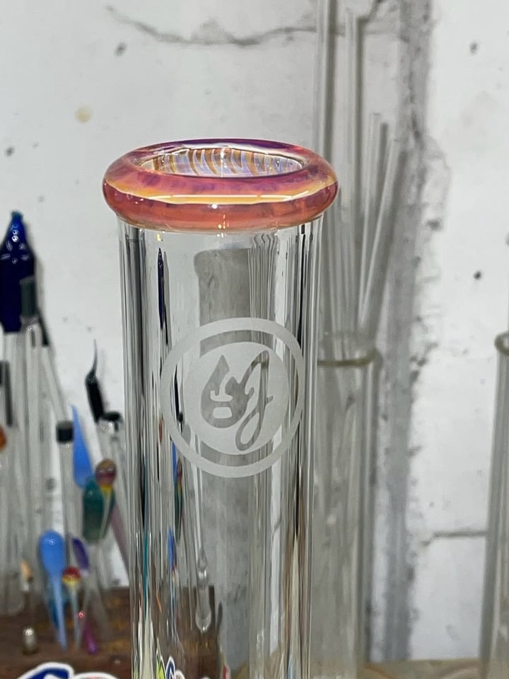 OJ Flames Custom Glass Strai... | Shop OJ Flame on GlassPass