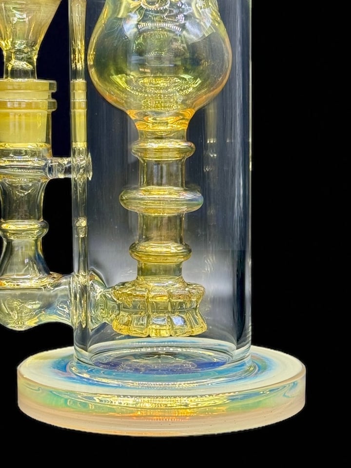 9” Yellow Fumed Glas... | Shop Percolated Bongs on GlassPass