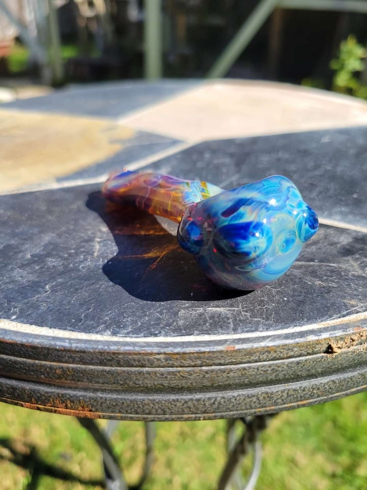 Double Amber purple spoon | Shop Spoons on GlassPass