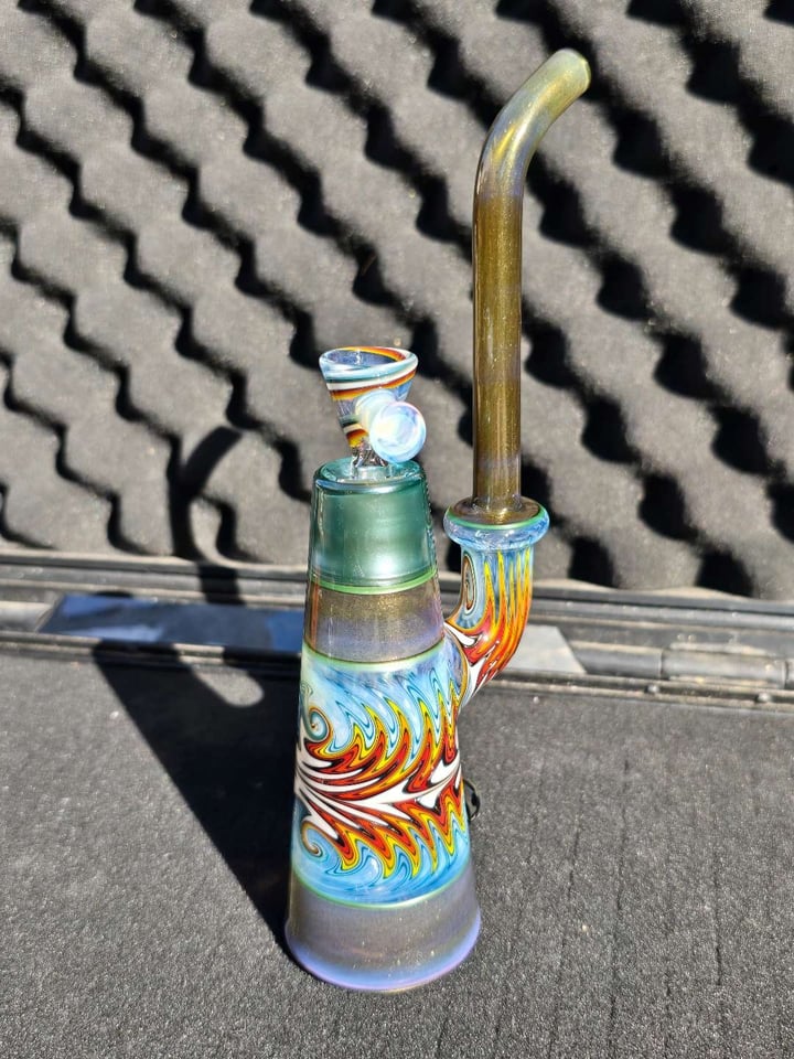Keys Glass 14mm Bubbler | Shop Keys Glass on GlassPass