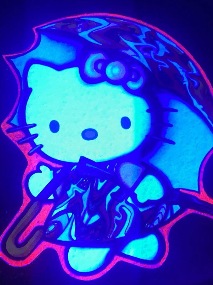 Hello kitty uv glow and... | Shop Visual Fiber on GlassPass