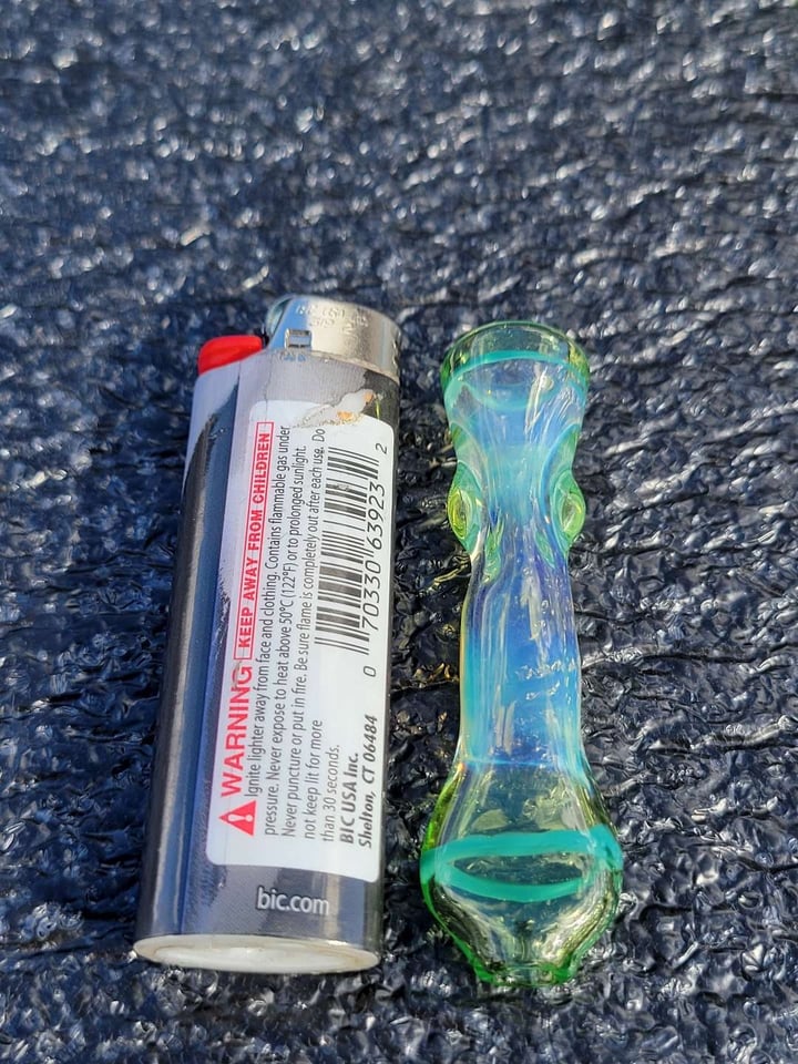 Fumed chillum aqua sublime | Shop Chillums on GlassPass