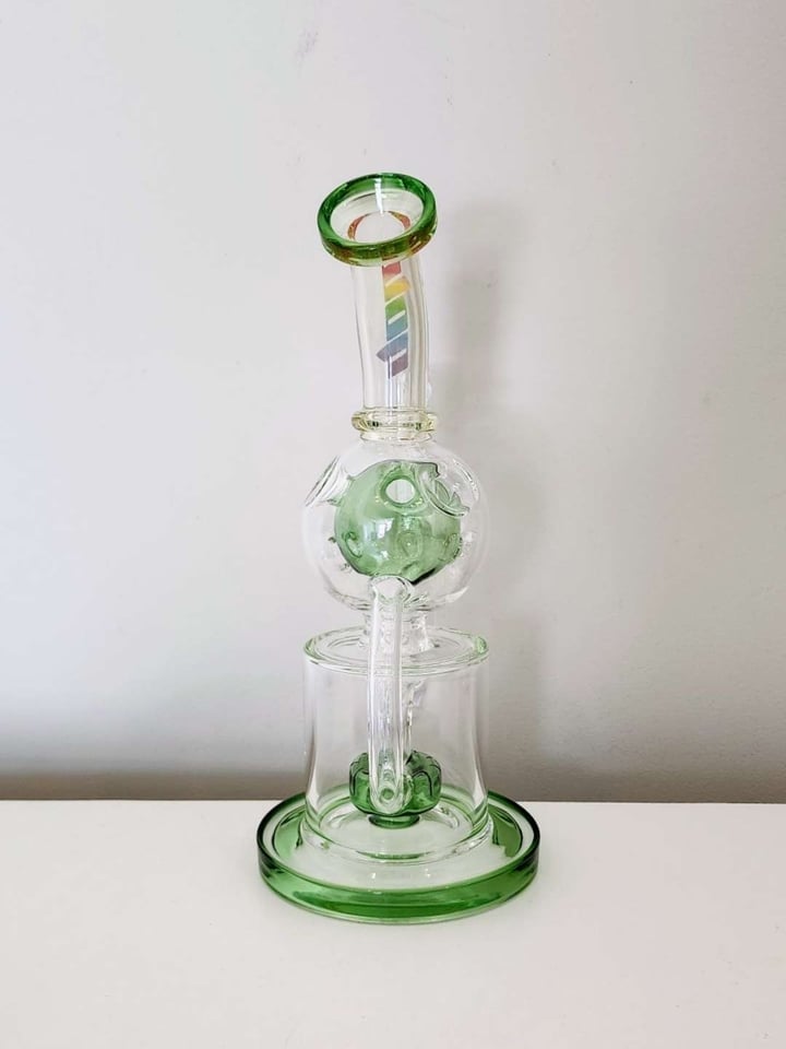 12"H Sphere Recycler + Bang... | Shop Recyclers on GlassPass