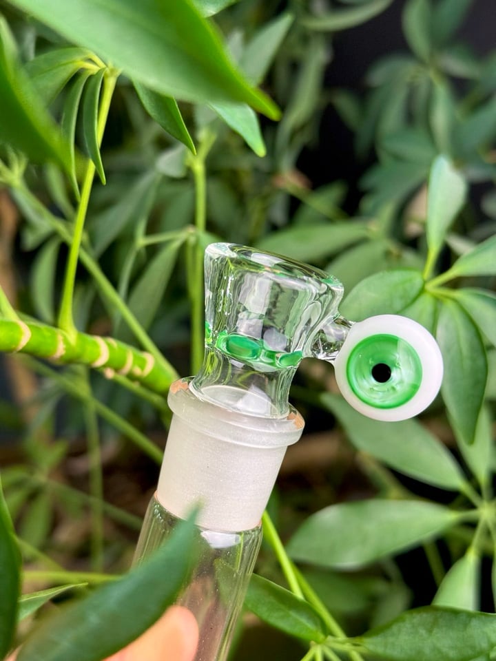 18mm Chromium Eyeball slide | Shop Papa P Glass on GlassPass