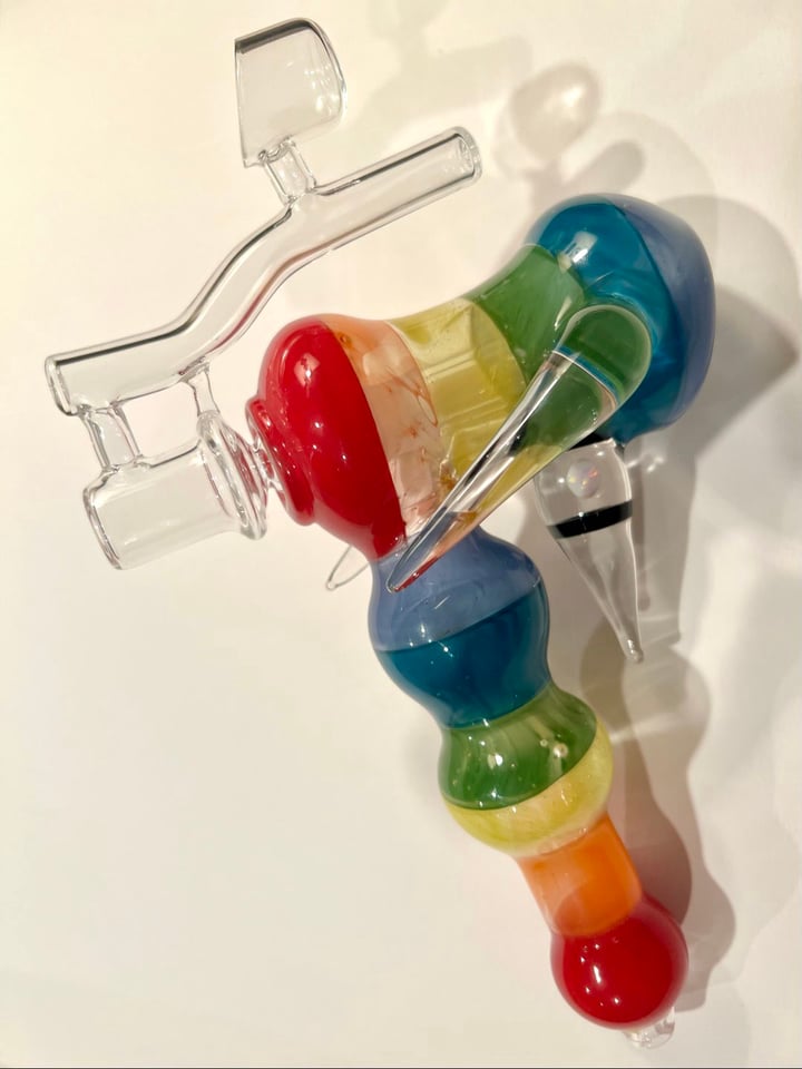 🌈 Water Pipe w/ Opal | Shop Bubblers on GlassPass