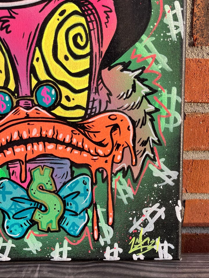 Mr Money Bags 12” x... | Shop Original Artworks on GlassPass