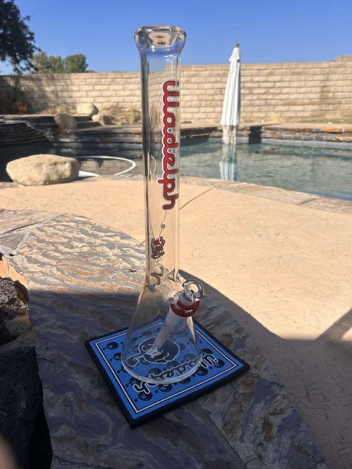 Illadelph Beaker red 17 inch | Shop Illadelph on GlassPass