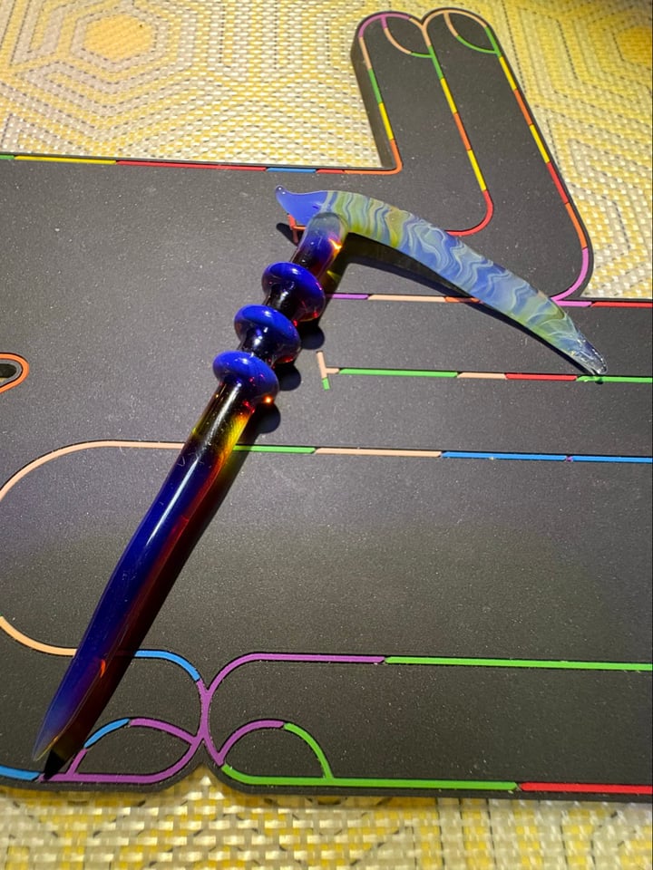 🫐🍋 Blue Amber Purpl... | Shop Marvinsglass024 on GlassPass