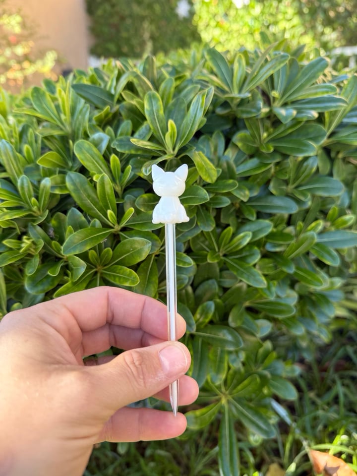 White kitty Dab Tool | Shop Dab Tools on GlassPass