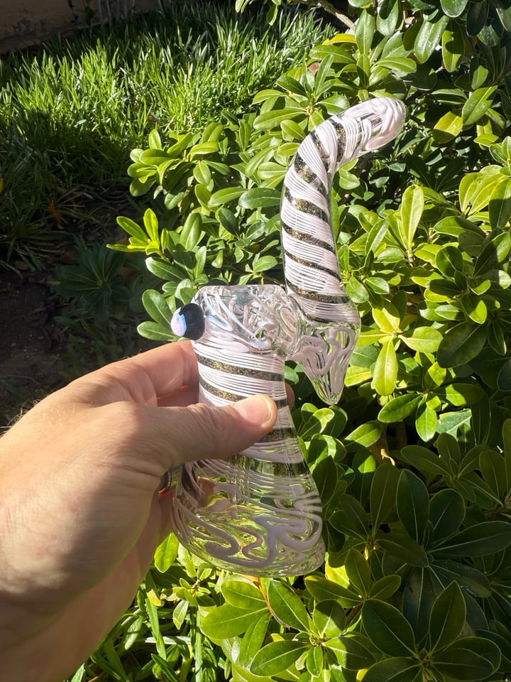 Pink Dicro Glass Bubbler | Shop Bubblers on GlassPass