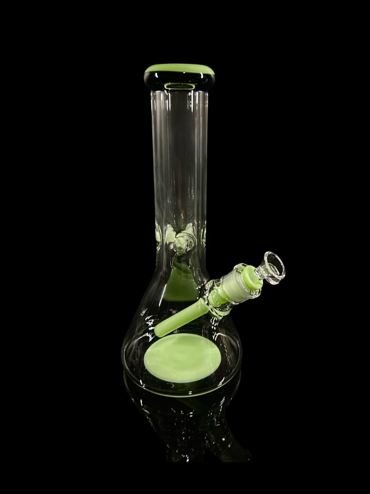 12” Slime Green & Black Beaker | Shop Beakers on GlassPass
