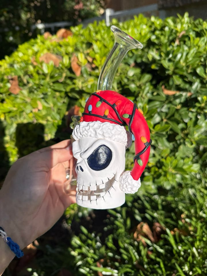 Jack Skellington Clay Dab Rig | Shop Dab Rigs on GlassPass