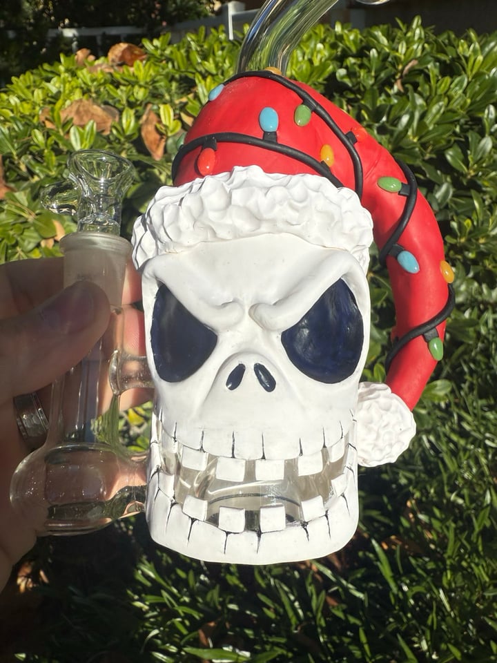 Jack Skellington Clay Dab Rig | Shop Dab Rigs on GlassPass