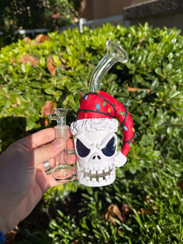 Jack Skellington Clay Dab Rig | Shop Dab Rigs on GlassPass