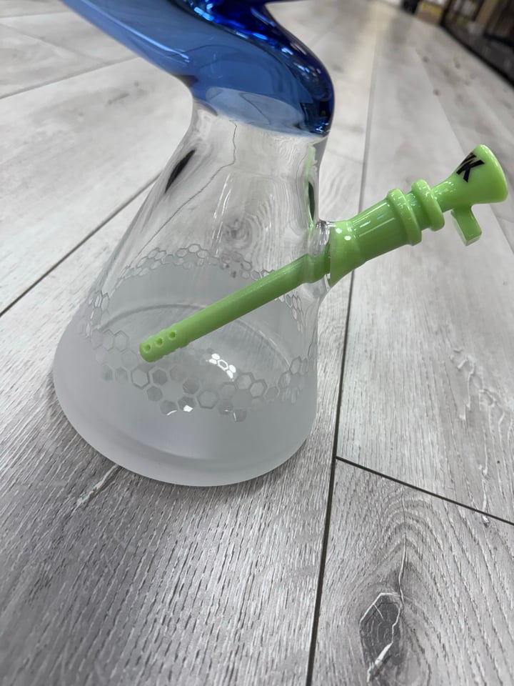 Mk glass zong beaker 20” blue... | Shop Beakers on GlassPass