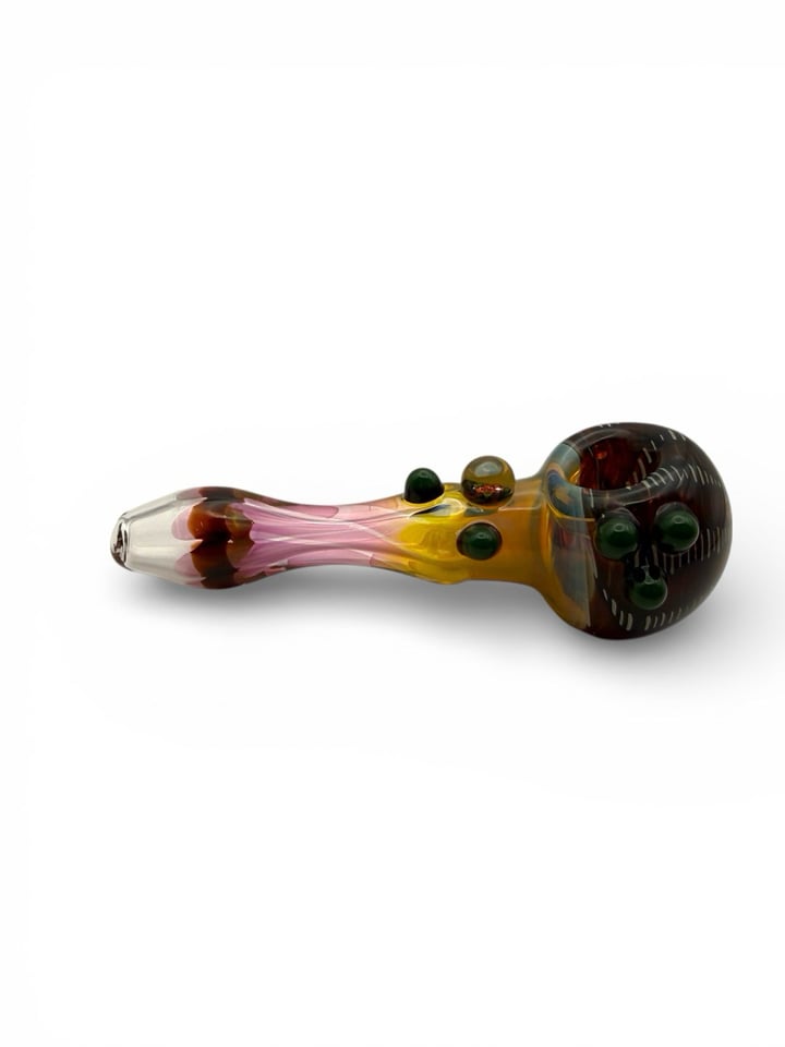 4.5” Fumed Handpipe with Rose | Shop Spoons on GlassPass