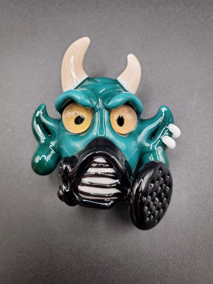 Gas mask demon | Shop Glass Dimensionz on GlassPass