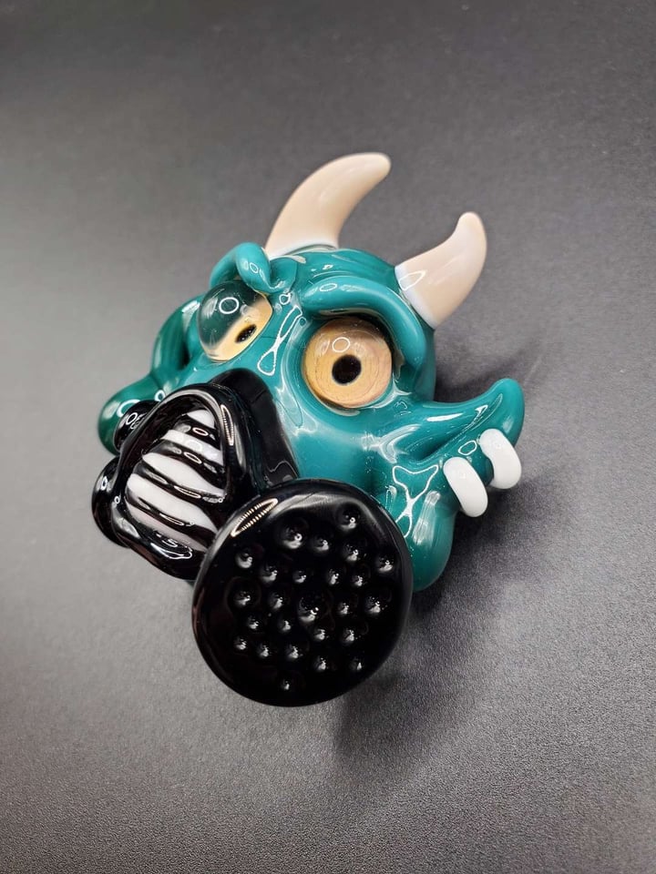 Gas mask demon | Shop Glass Dimensionz on GlassPass