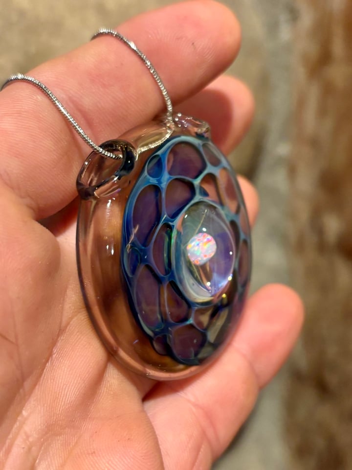Opal honeycomb pendant | Shop Cody Pline on GlassPass