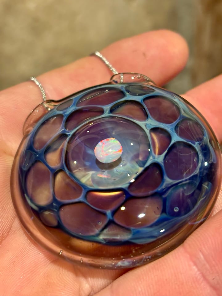 Opal honeycomb pendant | Shop Cody Pline on GlassPass