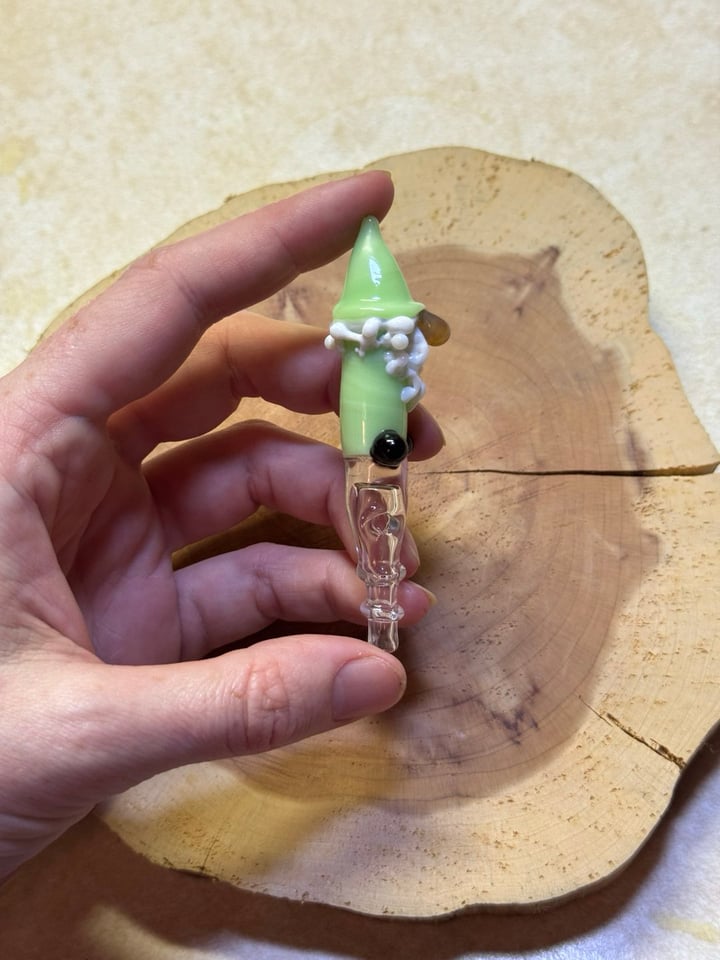 Green gnome joystick -... | Shop Saramac glass on GlassPass