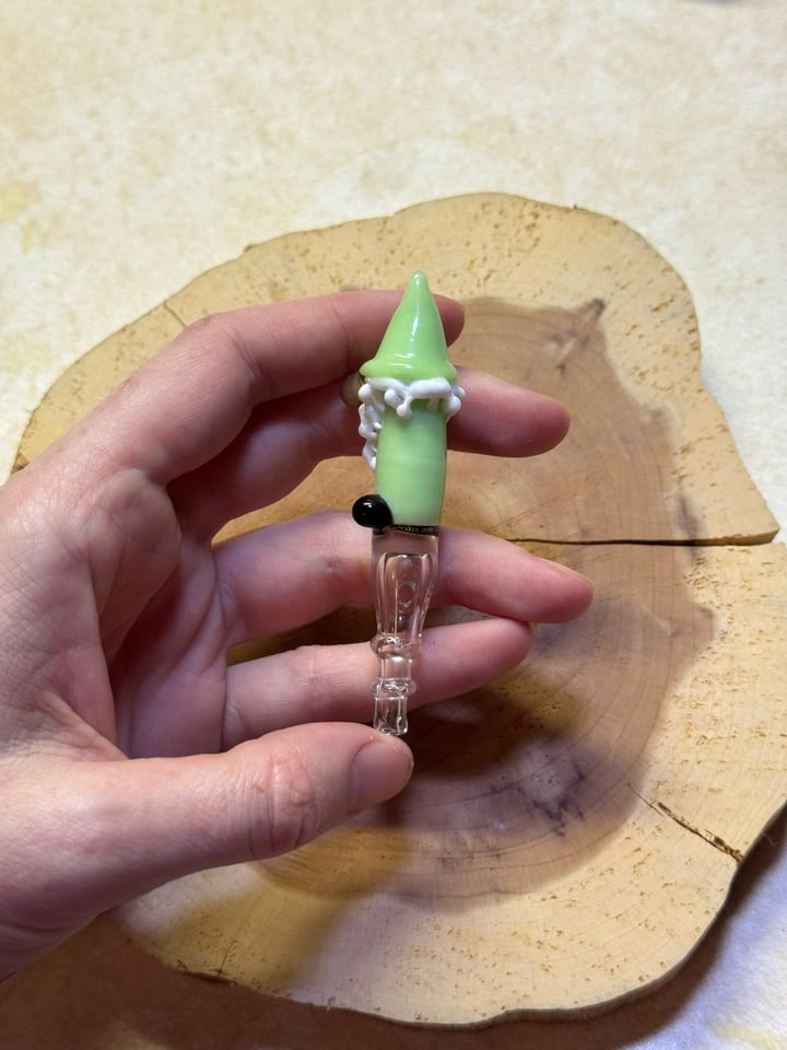Green gnome joystick -... | Shop Saramac glass on GlassPass