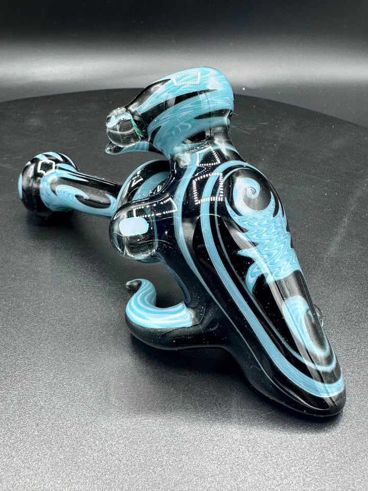 Blue Black Wig Wag Hammer | Shop Hammer Pipes on GlassPass