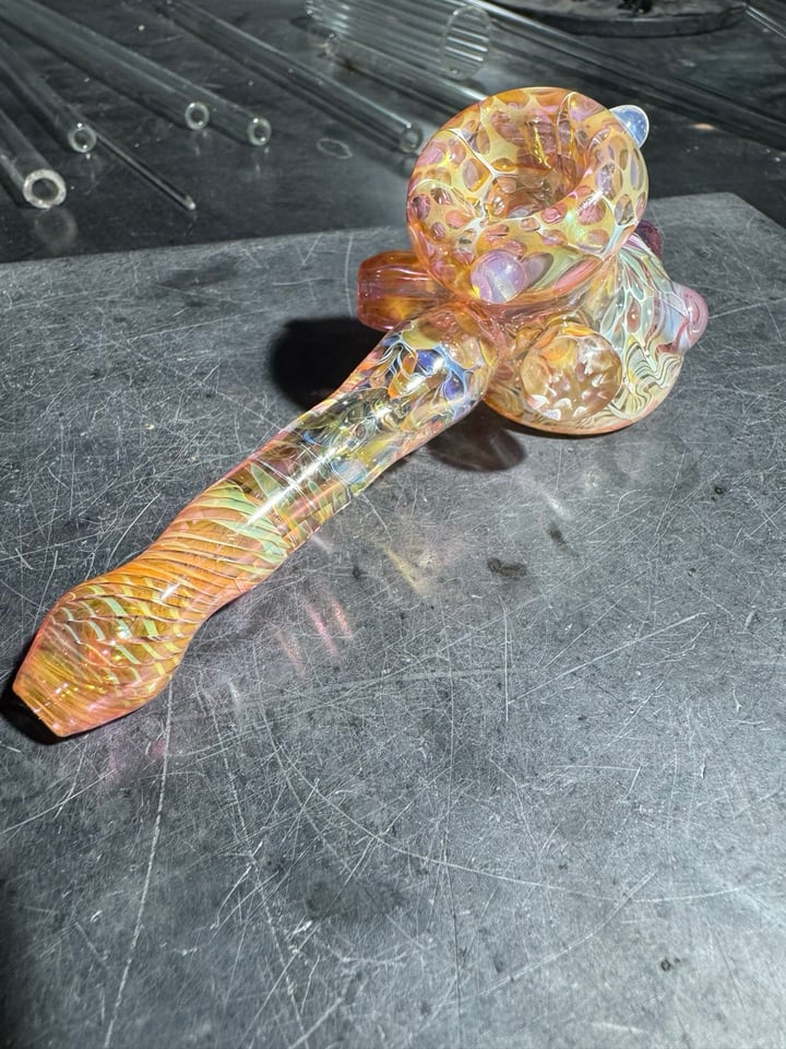 hammer gold/silver fume | Shop Hammer Pipes on GlassPass