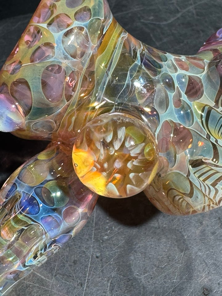 hammer gold/silver fume | Shop Hammer Pipes on GlassPass