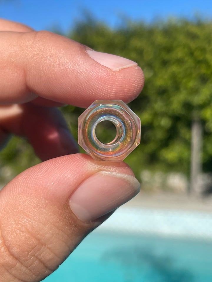 Gato glass facted fume bead | Shop Gato Glass on GlassPass