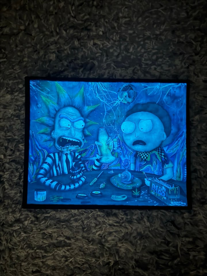 Glow rick and morty sesh... | Shop Visual Fiber on GlassPass