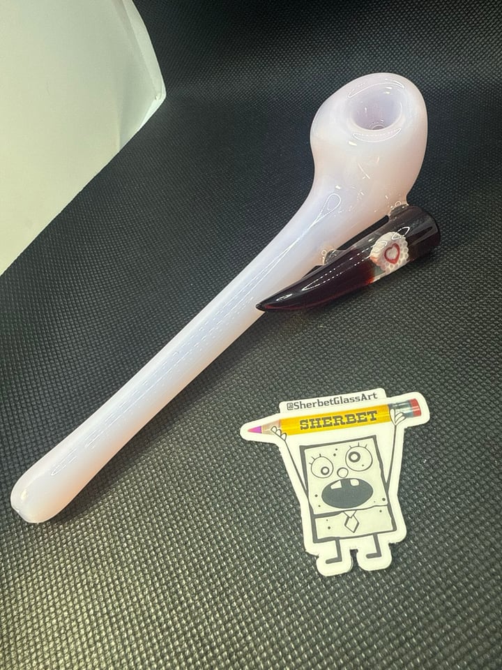 Jade pink/red Elvis long stem... | Shop Sherbet on GlassPass