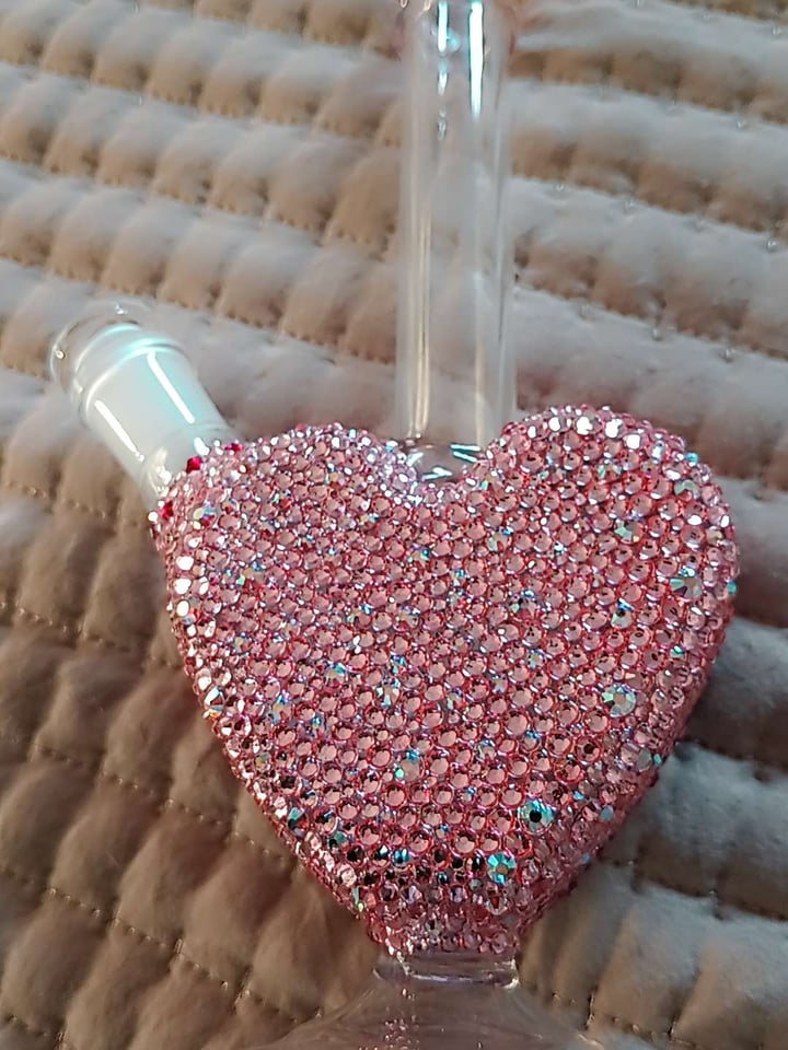 Heart shaped water bong blinged... | Shop Bongs on GlassPass