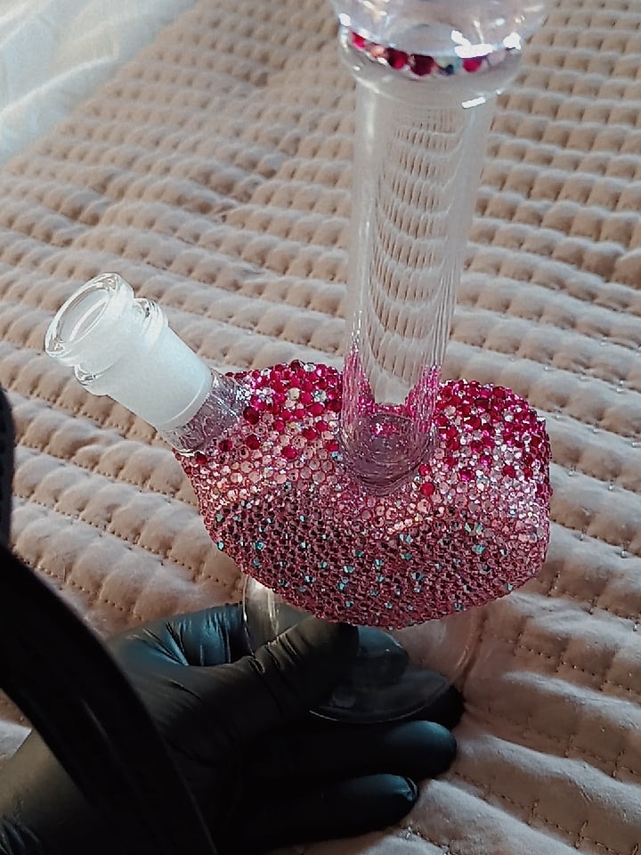 Heart shaped water bong blinged... | Shop Bongs on GlassPass