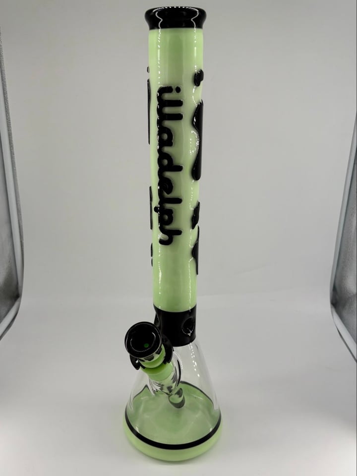 Illadelph Green Cow Beaker | Shop Illadelph on GlassPass