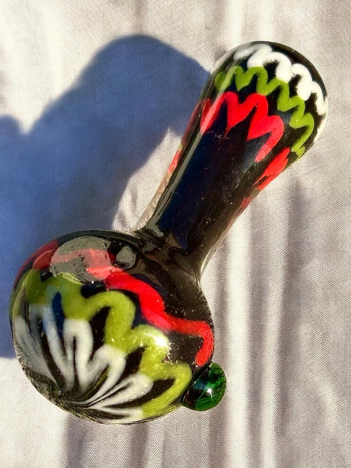 Wig Wag Dichroic Spoon Pipe wi... | Shop Spoons on GlassPass